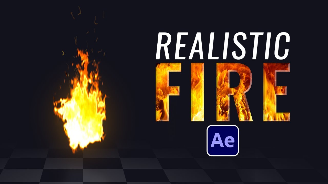 Create Realistic Fire In After Effects Tutorial Youtube