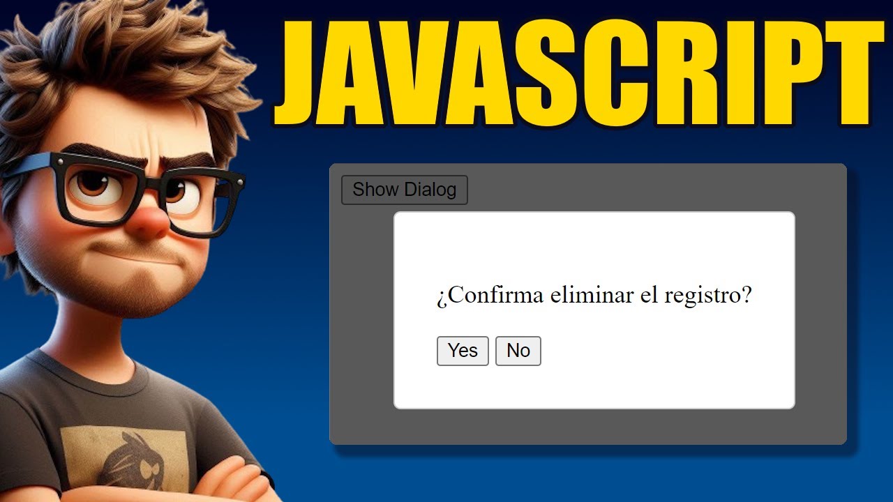 Dialog Only Html Javascript Css Youtube