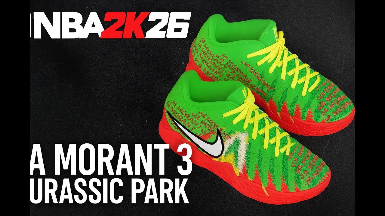 Nba 2k26 Shoe Creator How To Make Ja 3 Jurassic Park Youtube