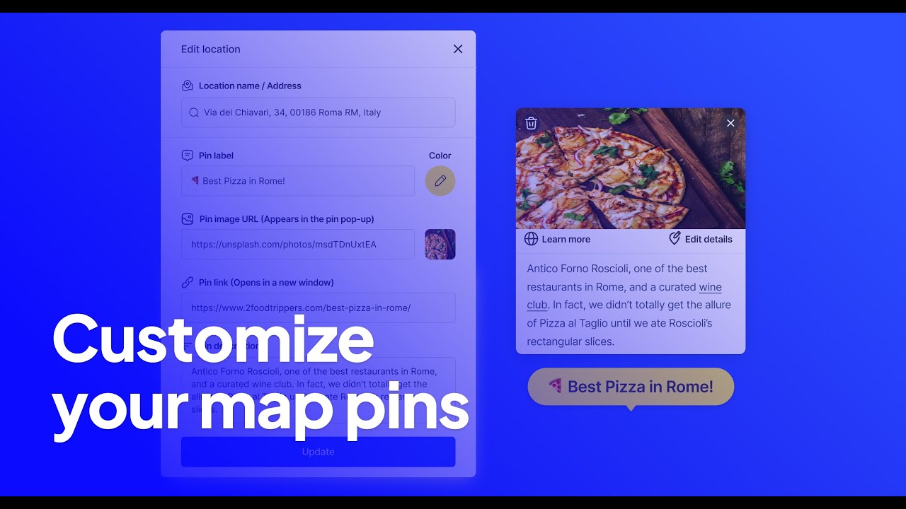 How To Assign And Customize Locations To Any Text On A Map Youtube