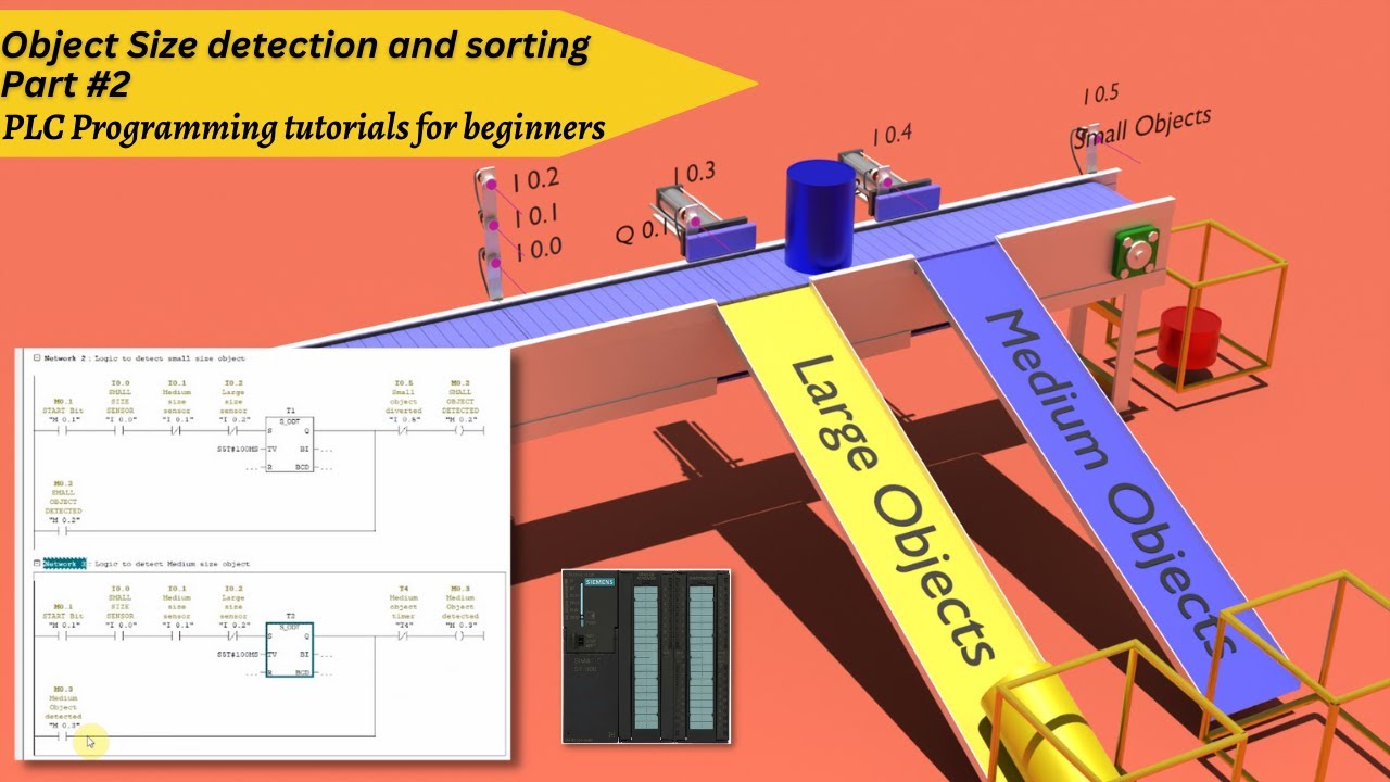 Object Size Detection And Sorting Using Plc Ladder Logic Part 2