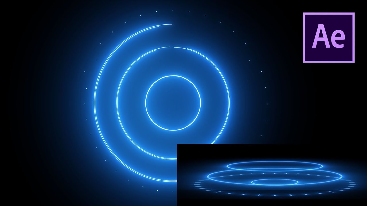 Aftereffects Animate Light Circle Youtube