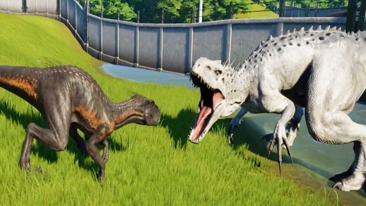 Indominusrex Vs Indoraptor Jurassic World Evolution