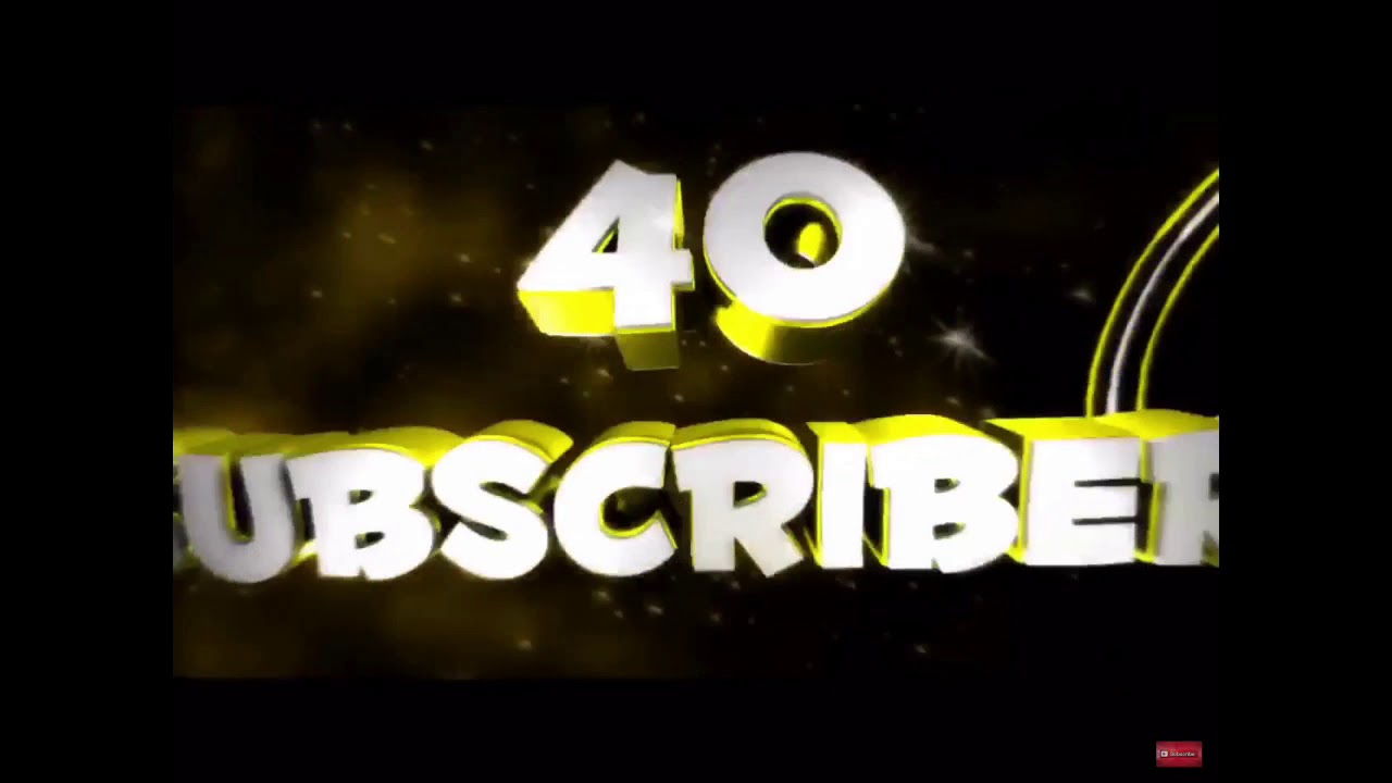40 Subs Intro Youtube