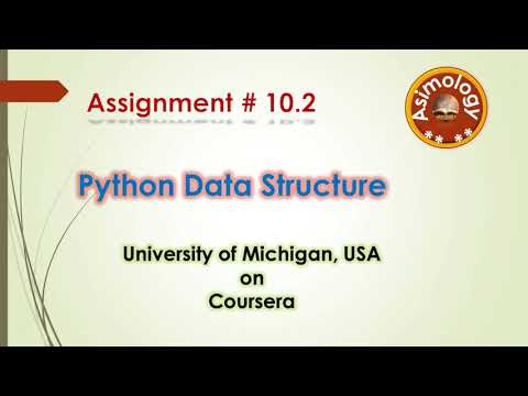 Python Data Structure Assignment 10 2 Solution Youtube