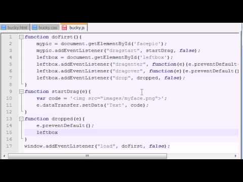 Html5 Tutorial 46 Finishing The Drag And Drop Program Youtube