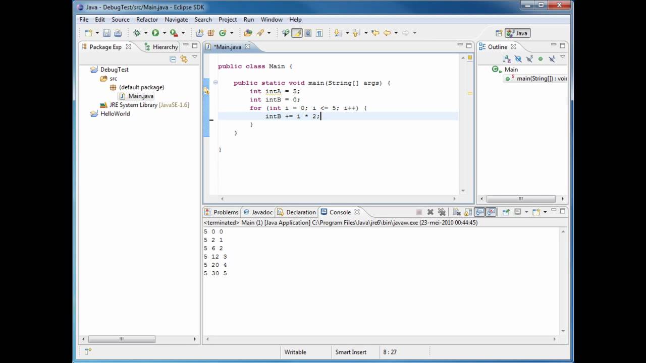 Java Tutorial 2 Debugging Youtube