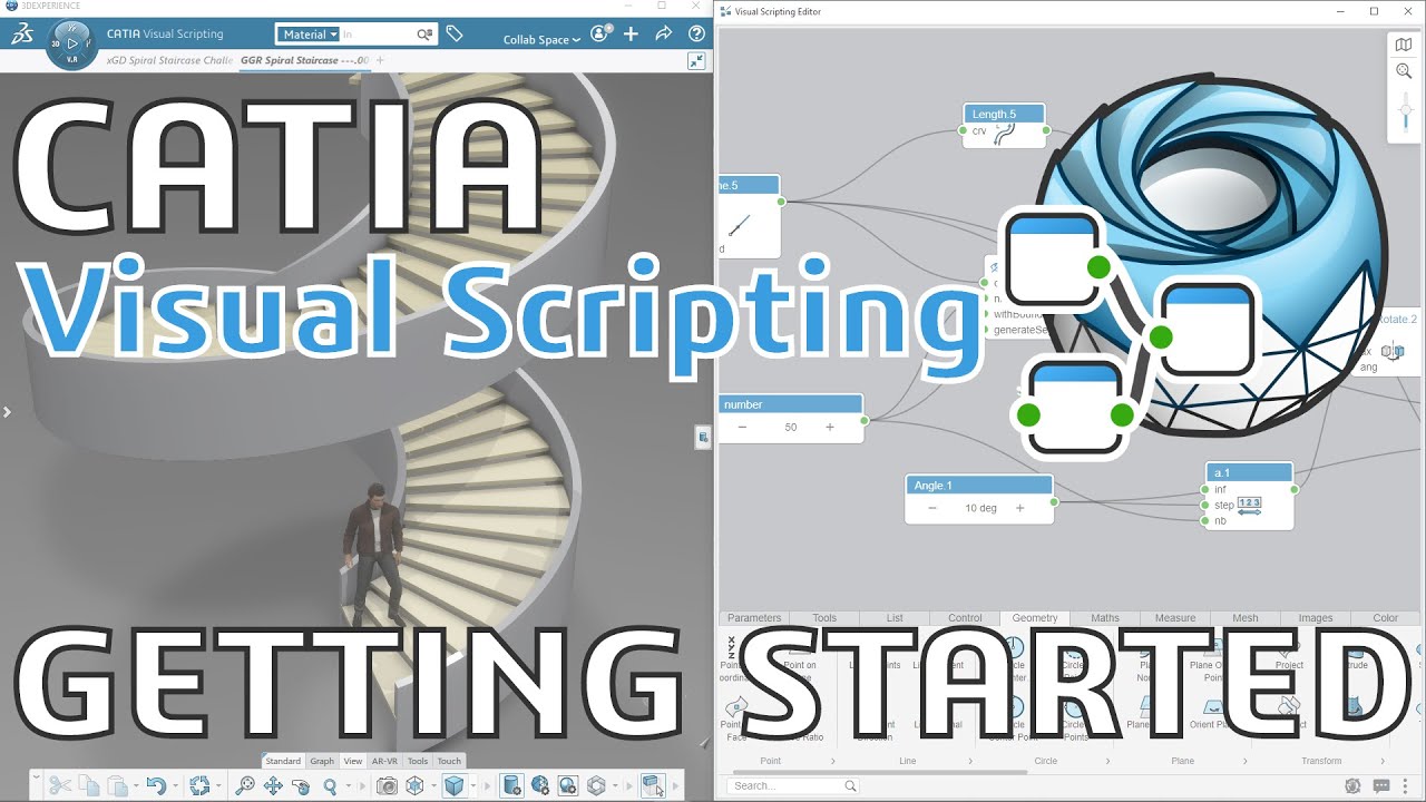 Catia Visual Scripting Getting Started Youtube