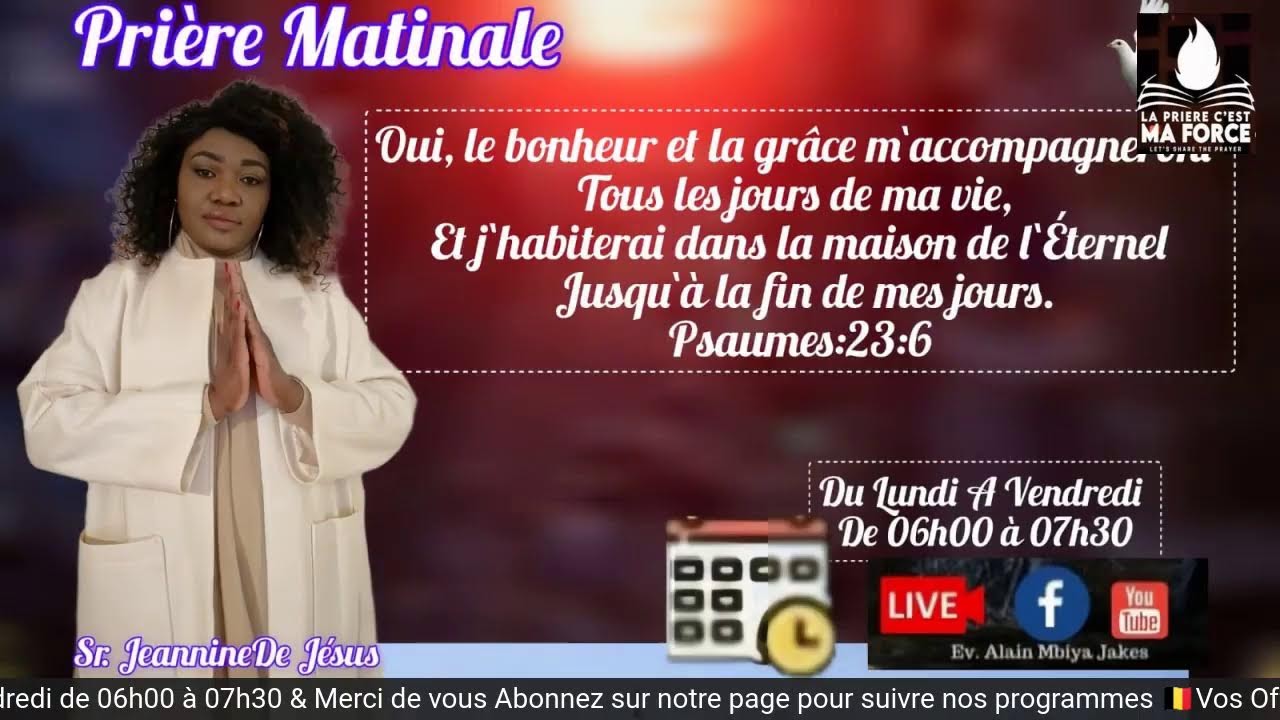 Prière Matinale Youtube