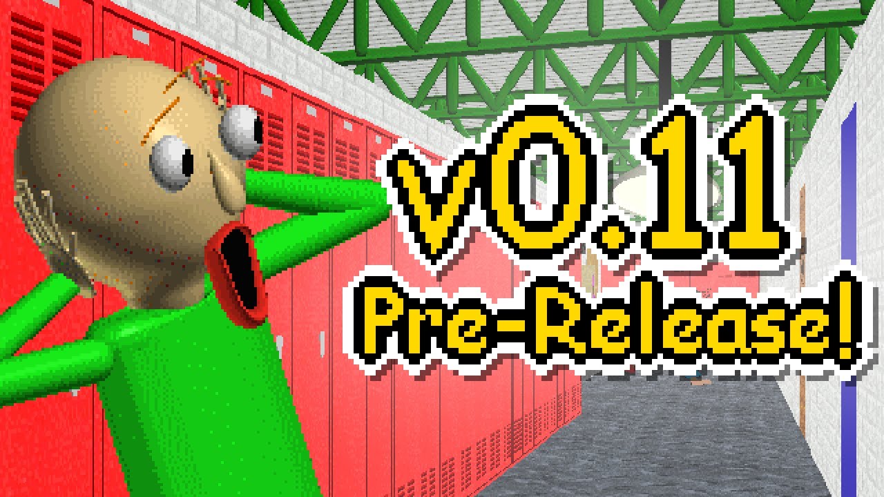 Bb V0 11 Pre Release Baldi S Basics Plus New Update Youtube