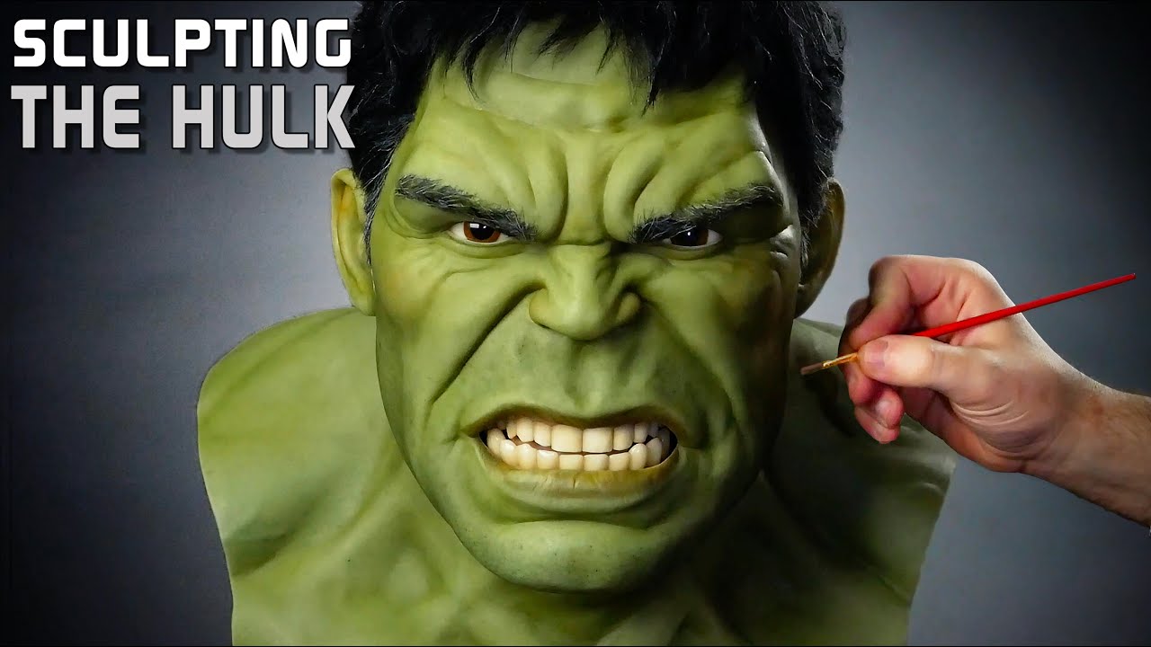 Hulk Life Sized Sculpture Timelapse Avengers Youtube