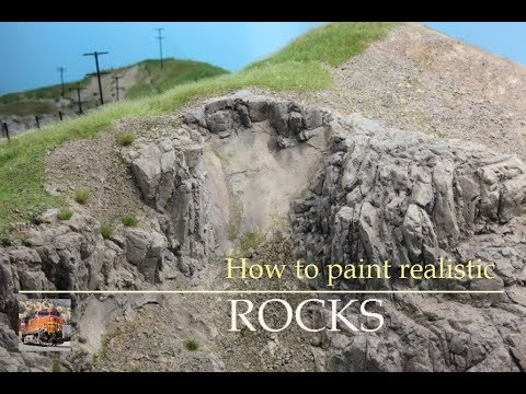 How To Paint Realistic Rocks For Your Ho Model Railroad Layout