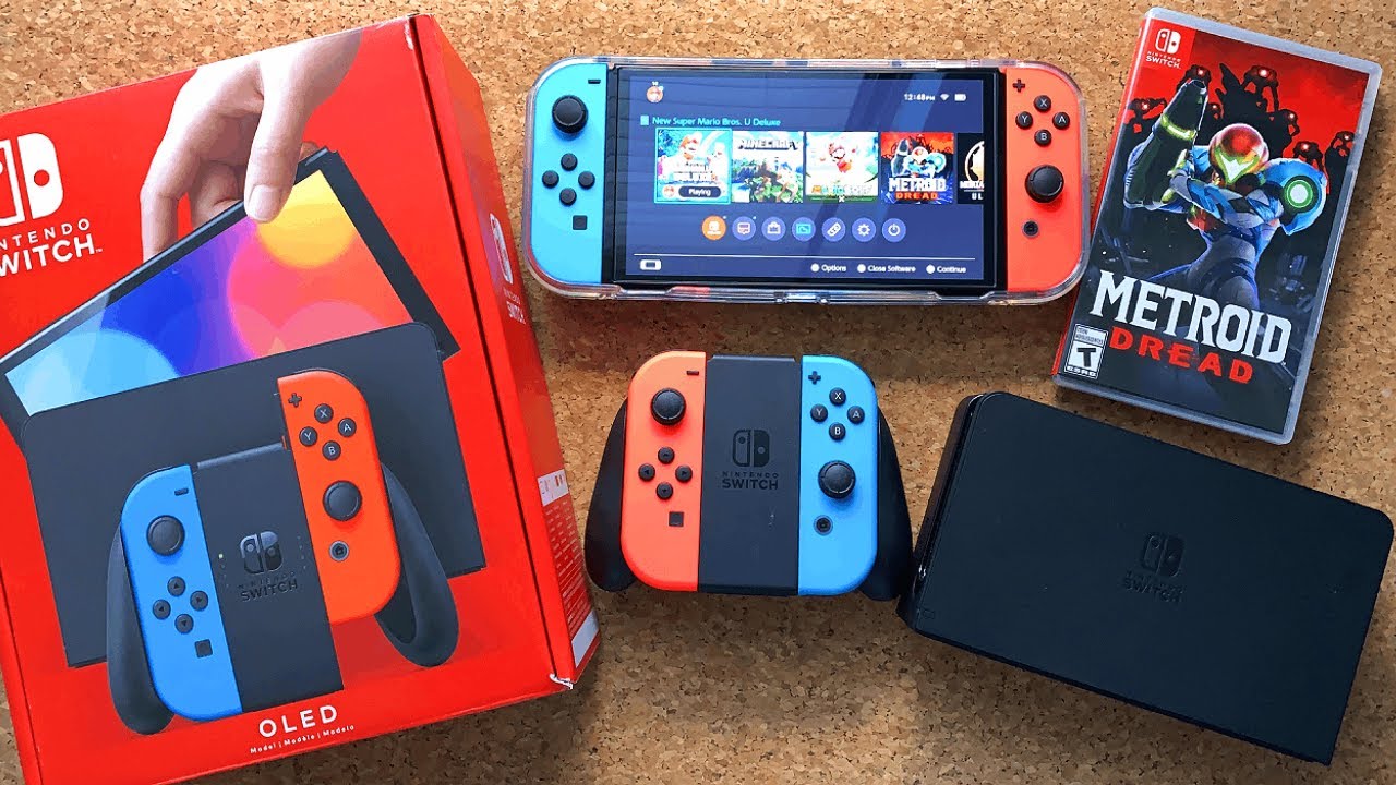 Nintendo Switch Oled Unboxing And Setup Metroid Dread Gameplay Youtube