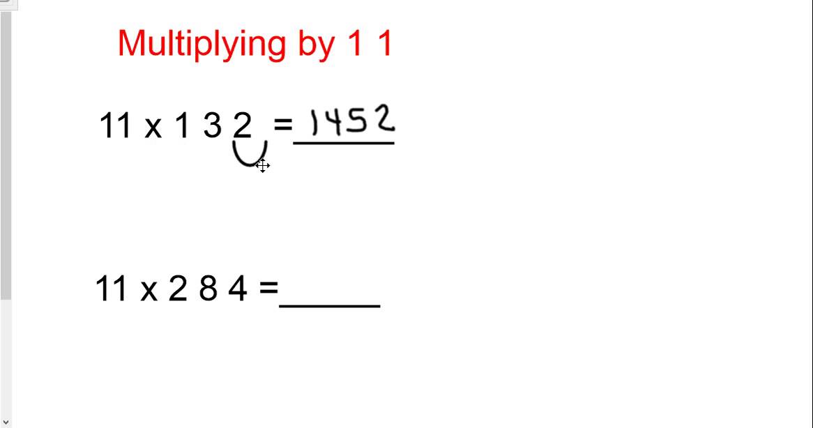 Multiplying By 11 Youtube