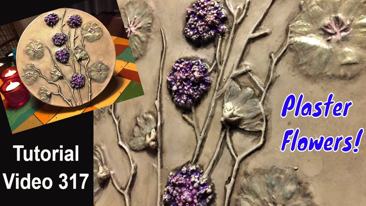 Plaster Flowers How To Cast Flowers Start To Finish Must See Youtube