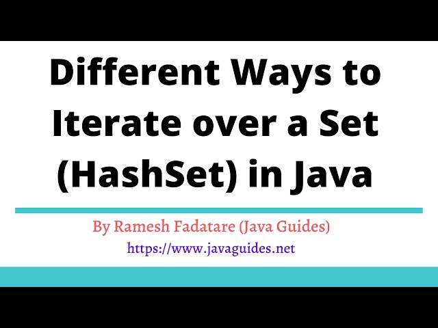 Java Hashset Iterator Method Example Set Interface And Its Methods