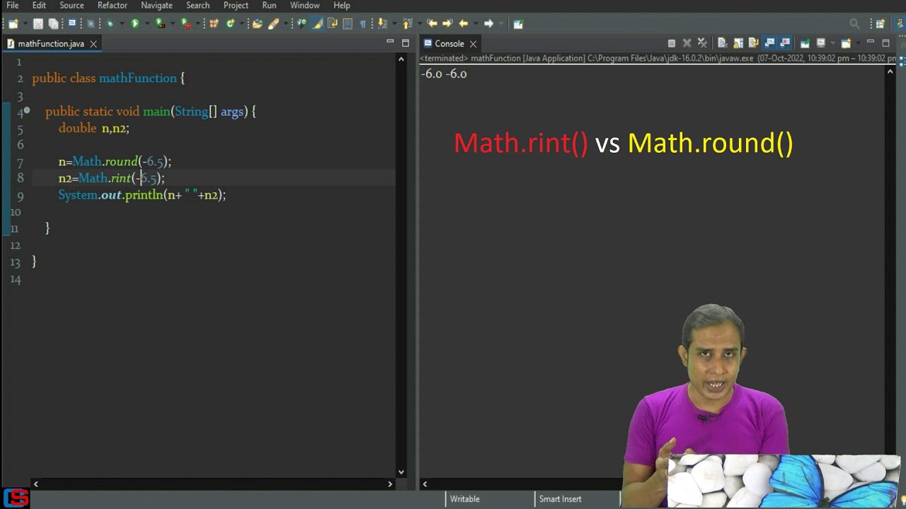 Mathematical Function In Java Round Vs Rint Function Part 20