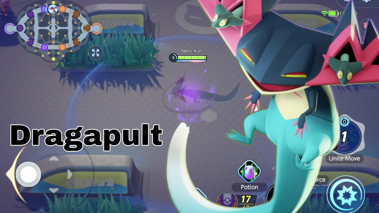 Pokemon Unite Dragapult Gameplay Attacker Youtube