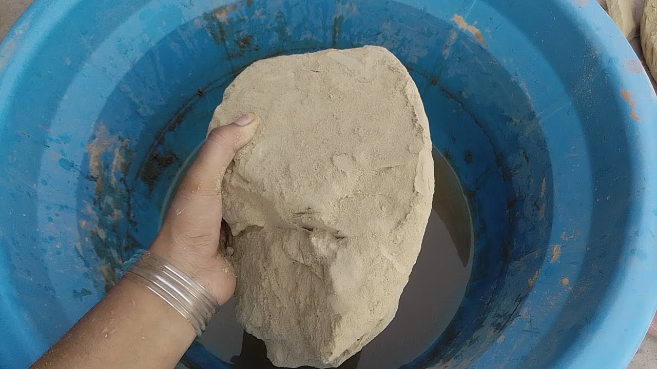 Yellow Mudрџ Water Crumbling Satisfying рџ рџ пёџ Youtube