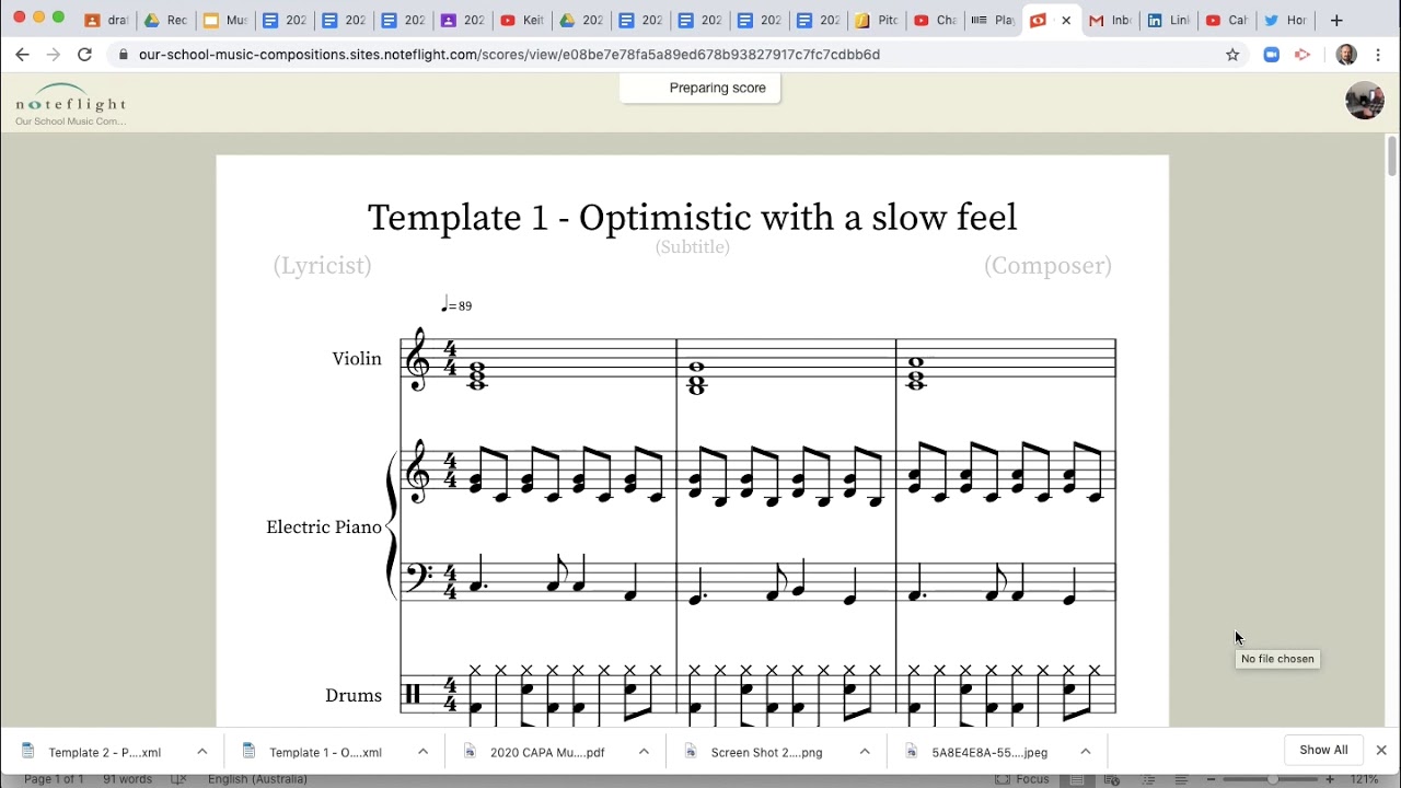 Importing A Noteflight Score Youtube
