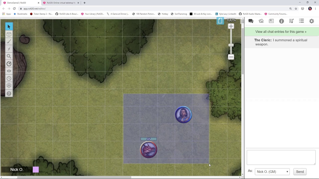 Summoning A Spiritual Weapon A Roll20 Api Script Tutorial Youtube
