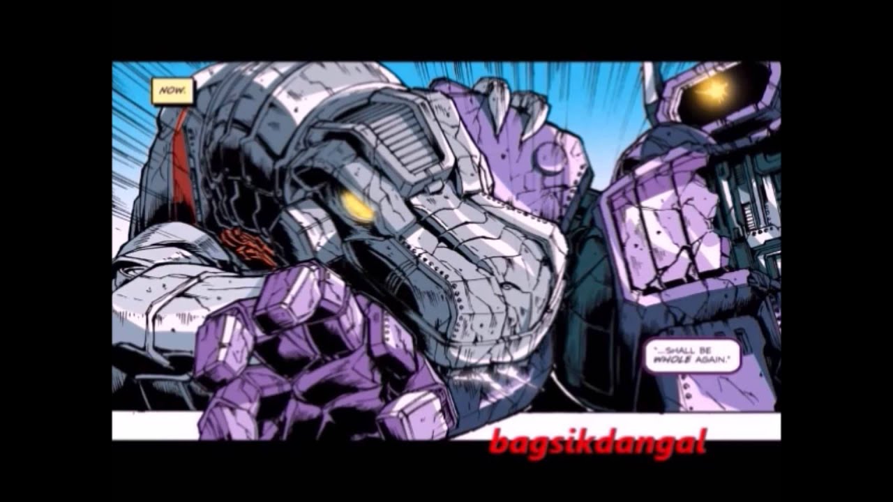 Idw Grimlock Vs Shockwave From Maximum Dinobots Youtube