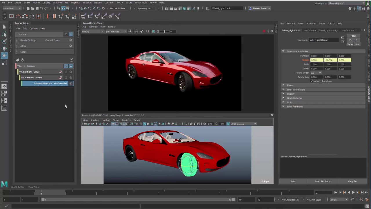 Maya Arnold Part 6 Render Setup Overrides Youtube