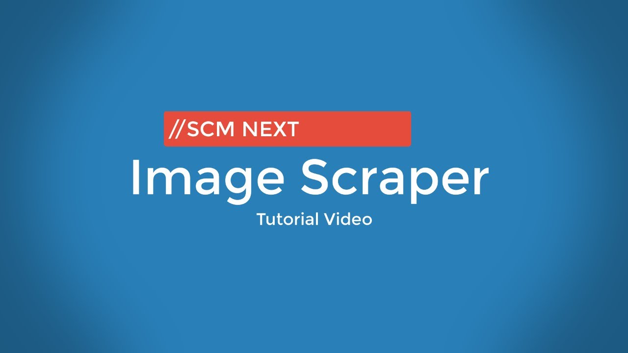 Image Scraper Tutorial Video Youtube
