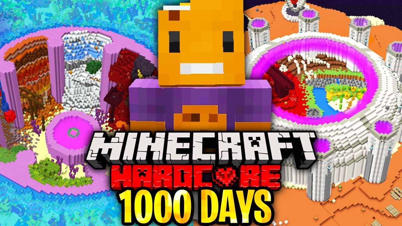 I Survived 1000 Days In Minecraft Hardcore Full Movie Youtube