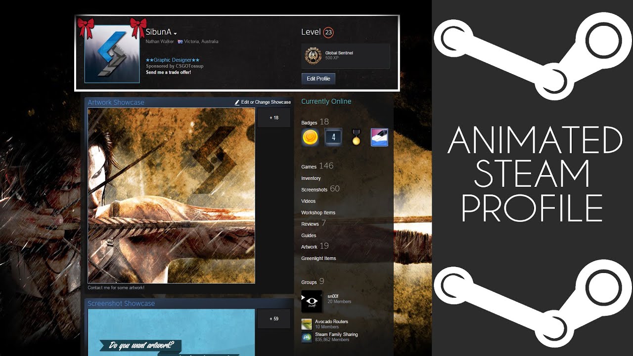 Steam Artwork Profile