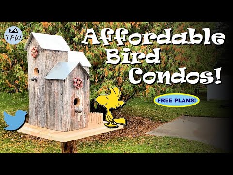 Making The 3 Level Birdhouse Free Plans Youtube