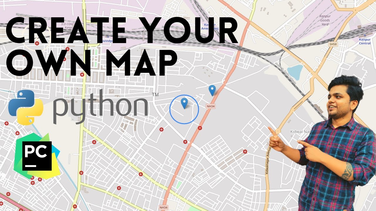 How To Make Map Using Python Hindi Tutorial Python Project Learn