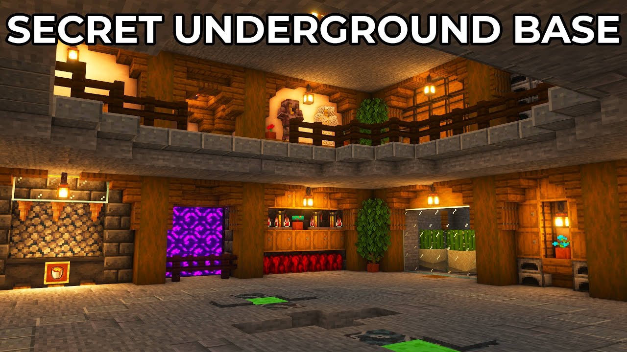 Underground Minecraft Base Builds 16 Minecraft Underground Base