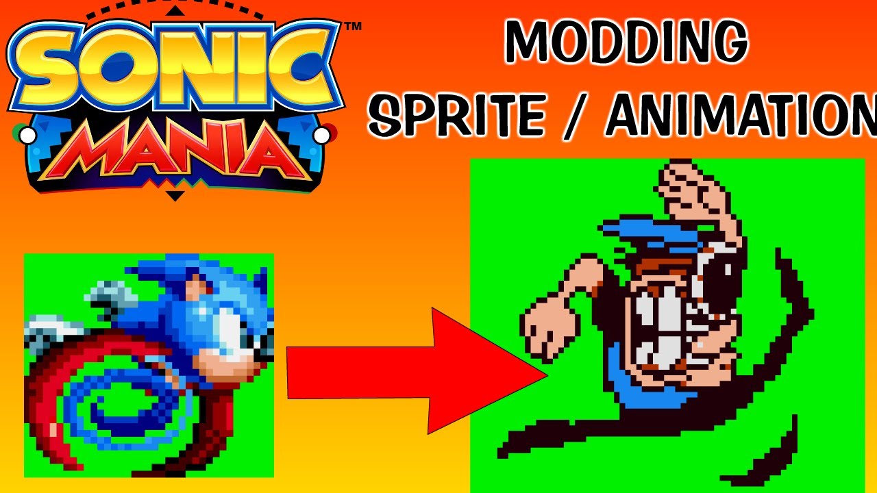 Sonic Mania Mod Tutorial 1 Sprite Animation Editing Youtube
