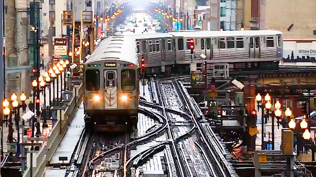 рџ єрџ ёriding On The Chicago L Elevated Train On The Loop Cta Train Youtube