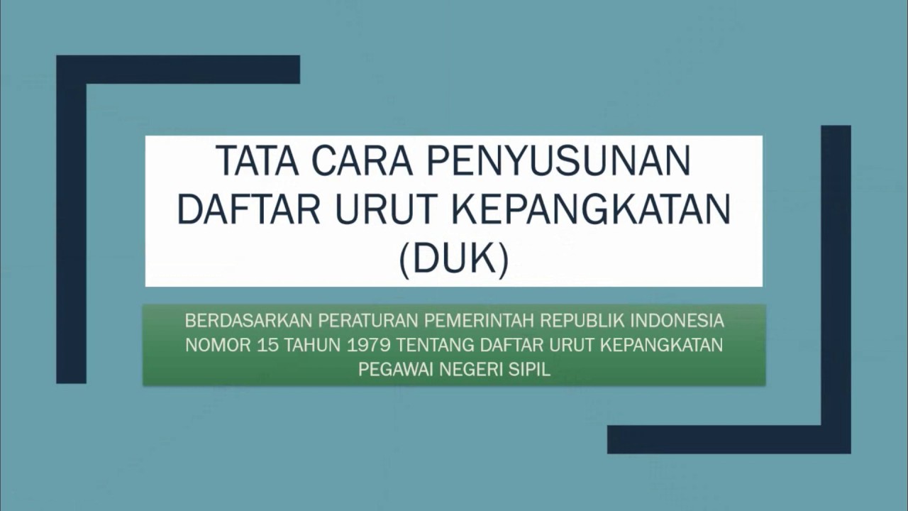 Format Duk Pns Terbaru Delinewstv