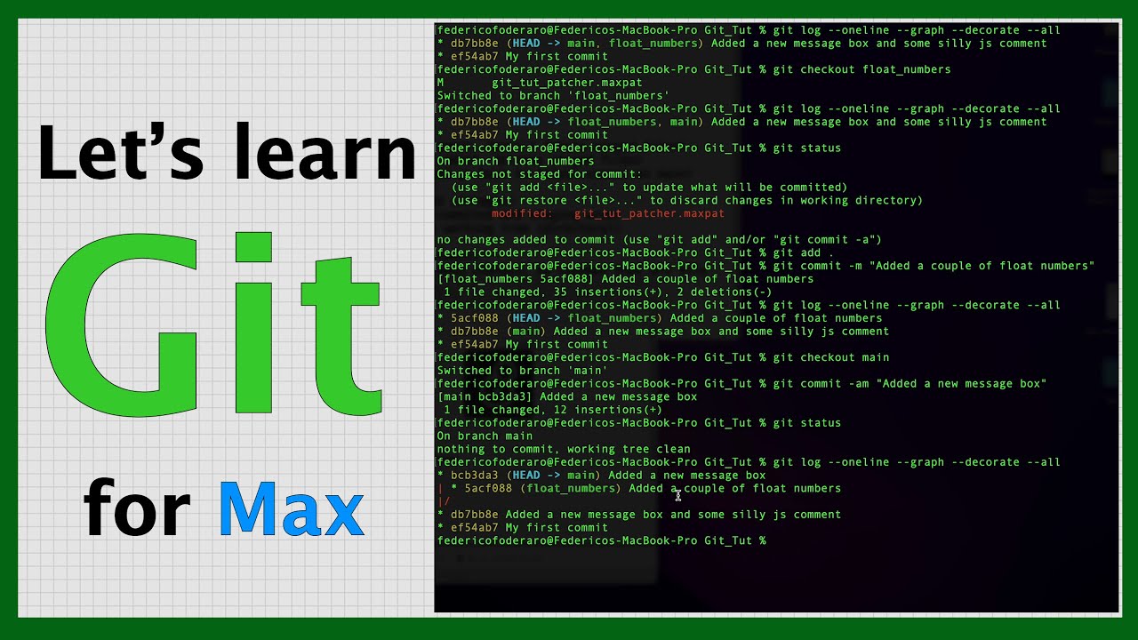 Let S Learn Git And Use It With Max Msp рџ ѕ Youtube