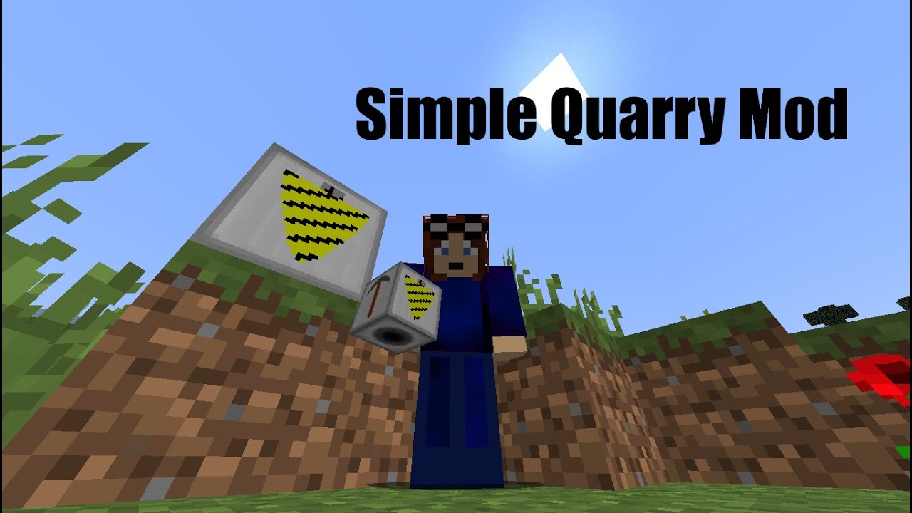 Simple Quarry Mod Minecraft 1 10 Youtube