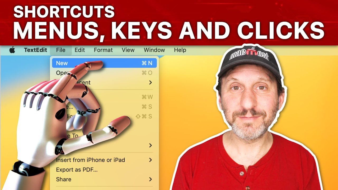 Type Click And Use Menus In Shortcuts Youtube