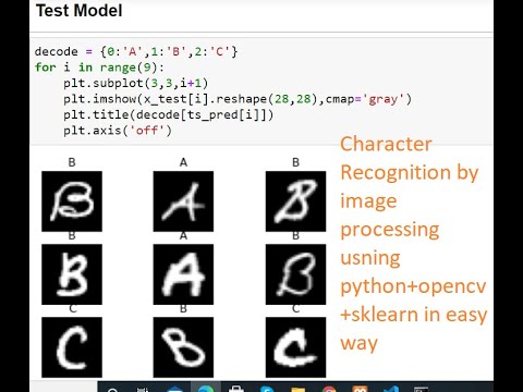 Character Recognition Using Python Handwritten Character Recognition