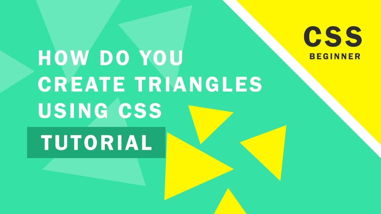How To Create Css Triangles Arrow Step By Step Youtube