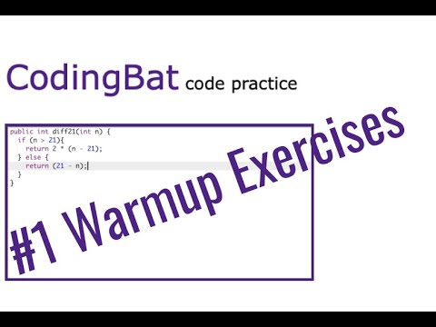 Codingbat Java Warmup 1 Walkthrough 1 Youtube