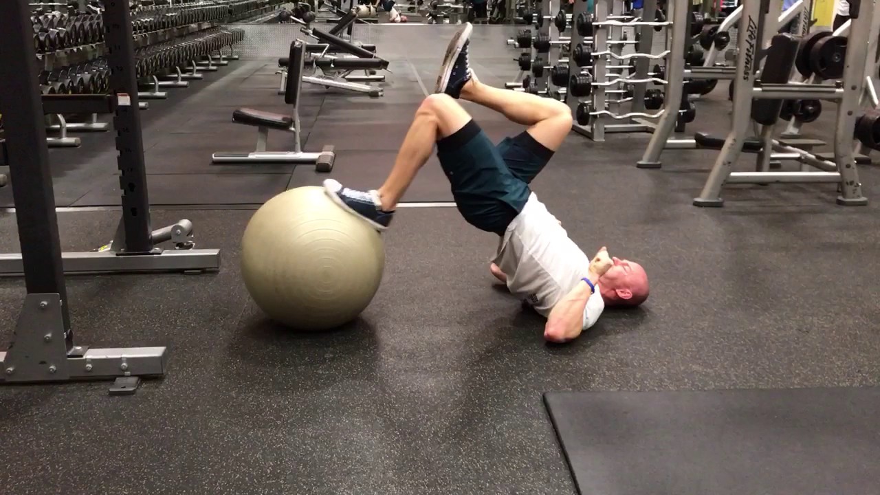 Stability Ball Hamstring Curl Single Leg At Randall Vega Blog