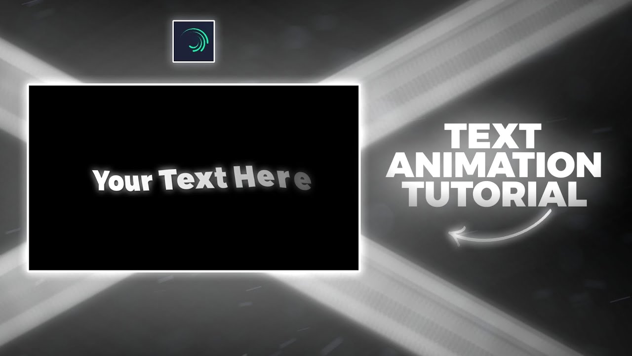 Text Animation Alight Motion Tutorial Part 1 Youtube