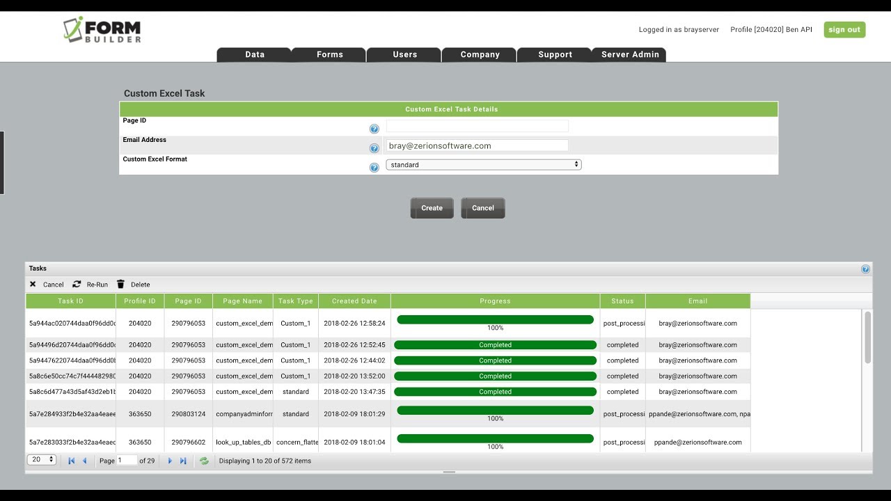 Iformbuilder Custom Excel Youtube