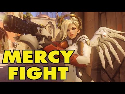 Overwatch Ps4 Mercy Fight Youtube
