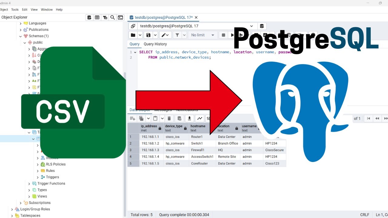How To Import A Csv File Into Postgresql Table Using Pgadmin 4 Youtube