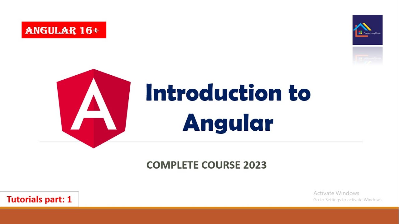 Angular Introduction Angular Tutorials Part 01 Angular 16 Youtube
