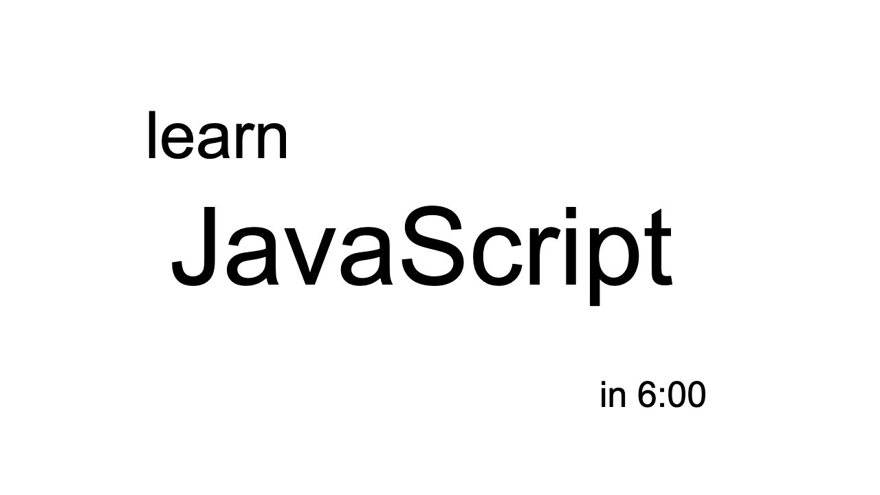 Javascript For Beginners Youtube