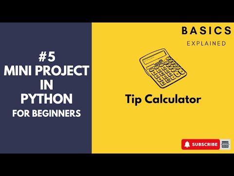 Python Mini Project For Beginners Building A Tip Calculator Code